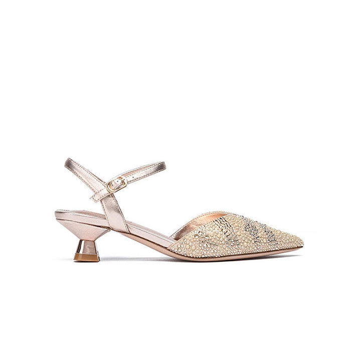 Halene | Luxury Embellished Mini Sandal | Nicoli Shoes