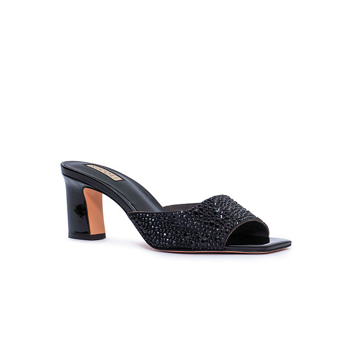 Hilda | Women's Luxury Embellished Box Heel | Nicoli Shoes