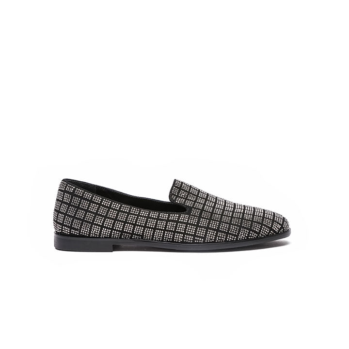 Jared Black | Women's Luxury Embellished Moccasin | Nicoli Shoes