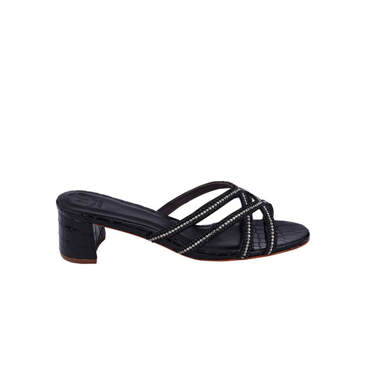 Unice | Women's Luxury Embellished Box Heel | Nicoli Shoes